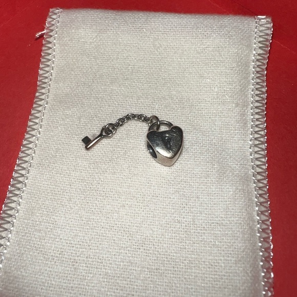 Pandora | Jewelry | Heart Shaped Lock And Key Pandora Charm | Poshmark